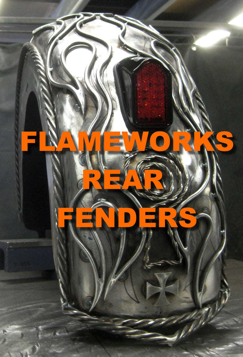FLAMEWORKS - REAR FENDERS – Fortress Motorcycle Ltd