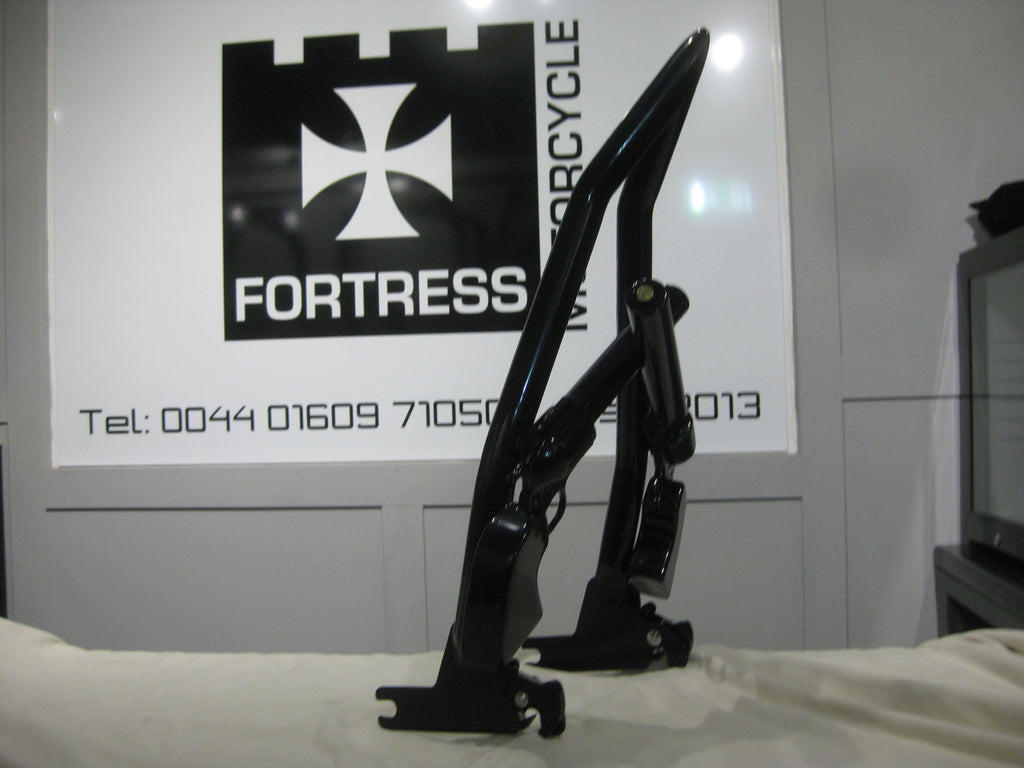 SISSYBARS - CUSTOM TUBED MODELS "OUTLAW" – Fortress Motorcycle Ltd