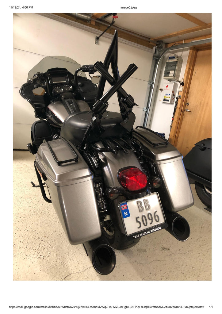 SISSYBARS - CUSTOM TUBED MODELS "OUTLAW" – Fortress Motorcycle Ltd